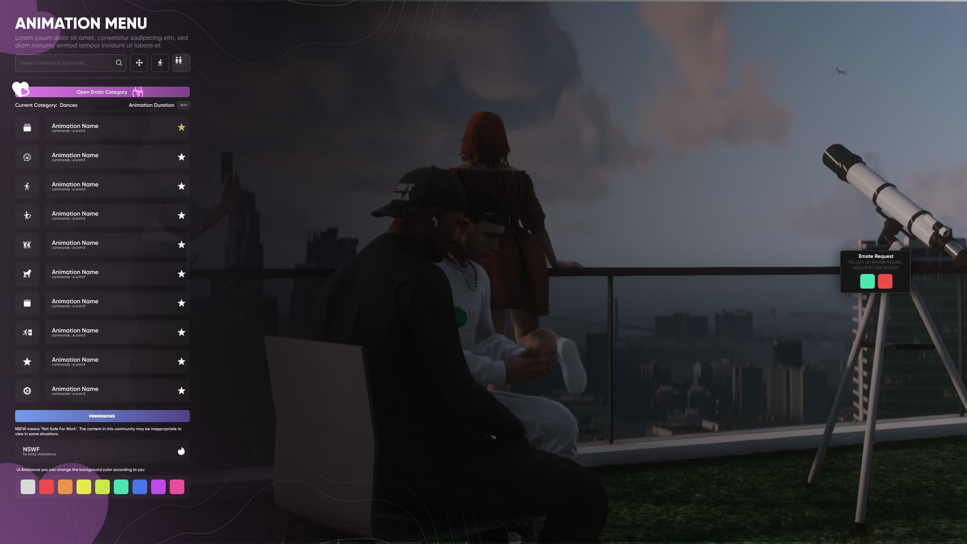 PAID - [STANDALONE] Advanced Love & Emote Menu +1200 Emotes | [NoSQL ...