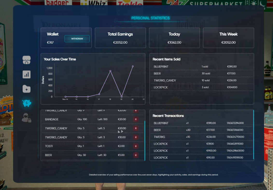 SHOPS AND STANDS [QBCore / ESX / QBOX] - FiveM Releases - Cfx.re Community