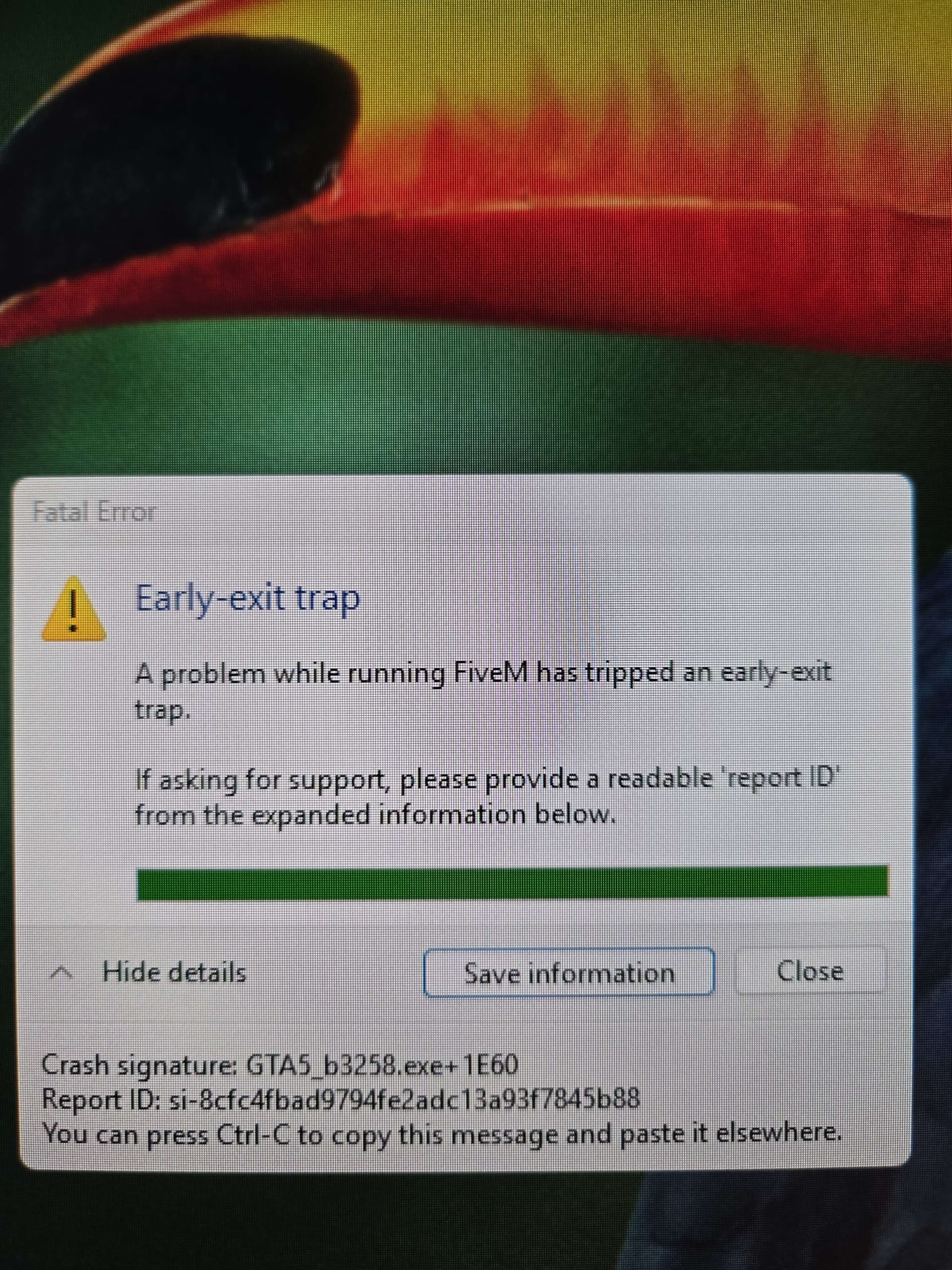 Strees full fatal error situation do someone find solution for this ...