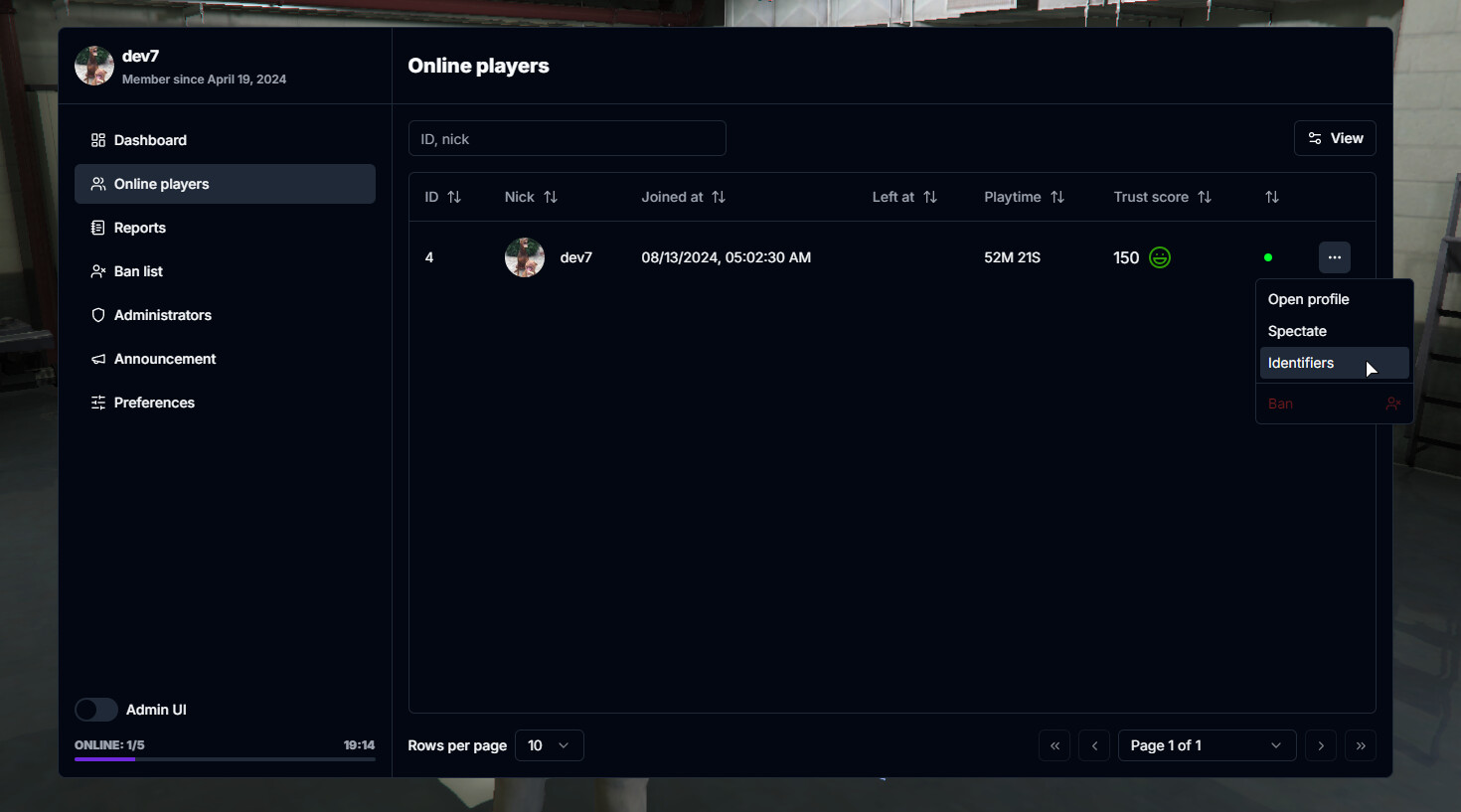 Admin Menu - Highly customizable (actually), Any framework! - FiveM Search