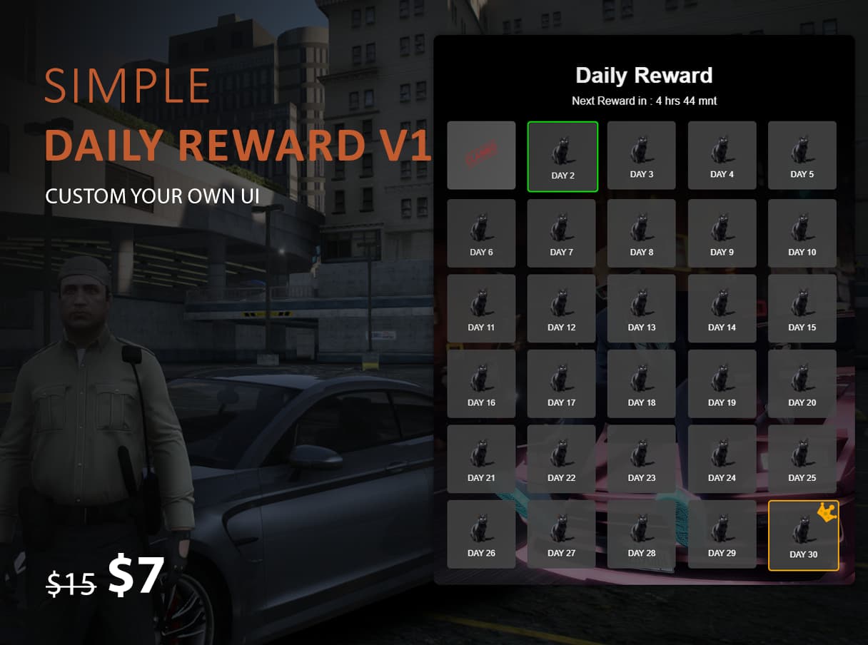 Daily Reward [QB] - FiveM Releases - Cfx.re Community