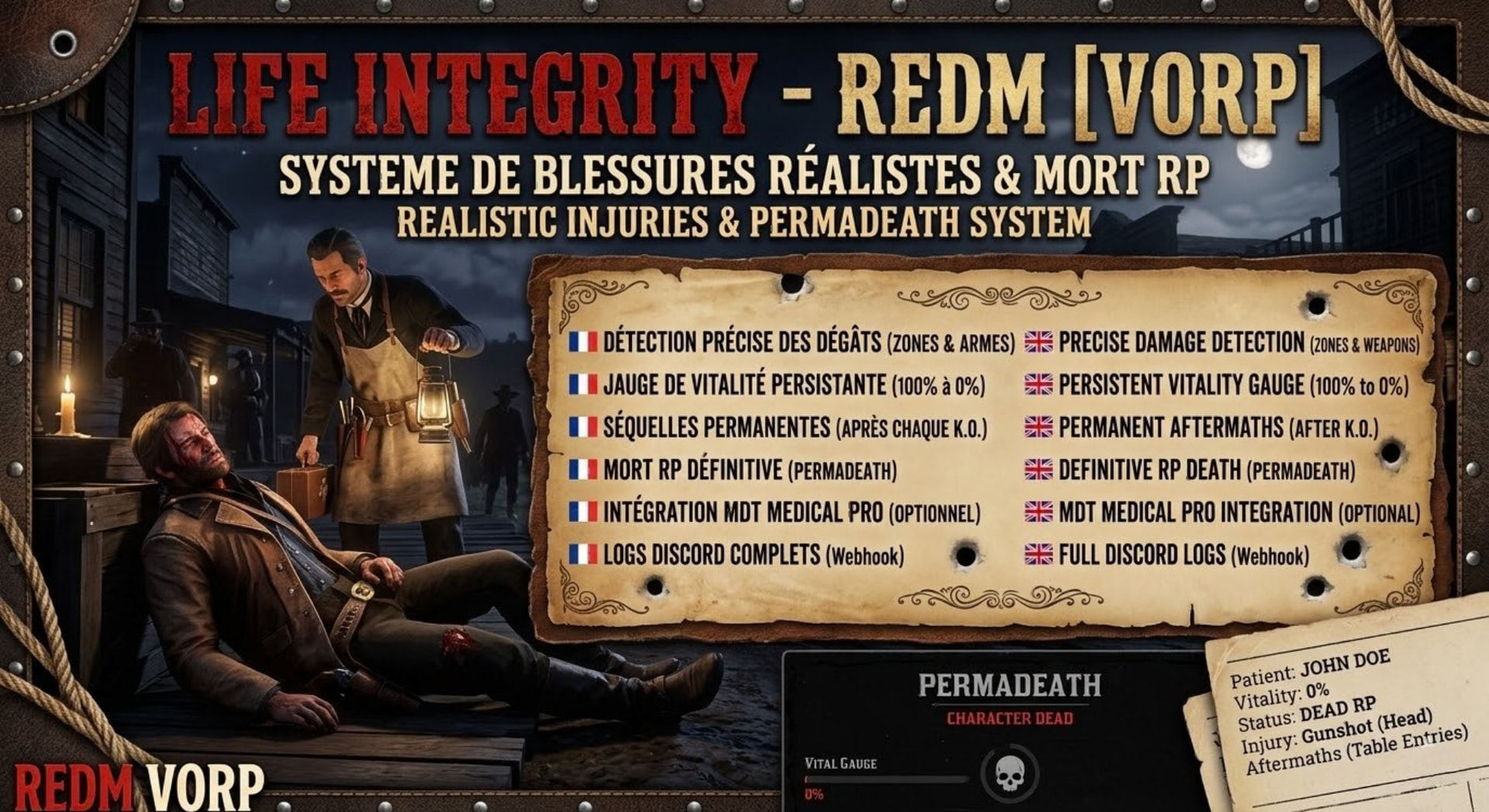 [PAID] LIFE INTEGRITY REALISTIC INJURY SYSTEM, SEQUELAE & RP DEATH ...