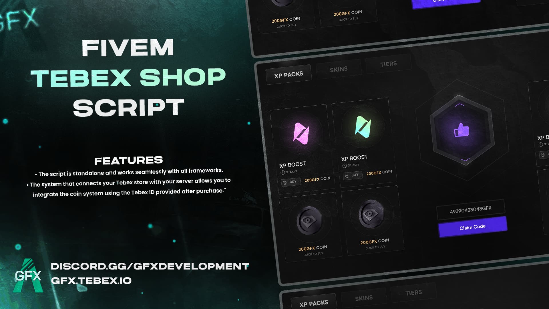 GFX Ingame Tebex Shop & Weapon Skin System - FiveM Releases - Cfx.re Community