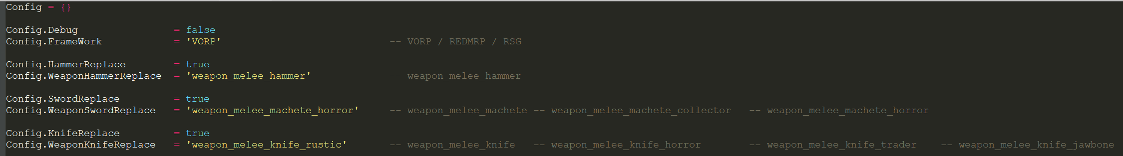 Custom Melee Weapons [VORP][REDEMRP][RSG] - RedM Releases - Cfx.re Community