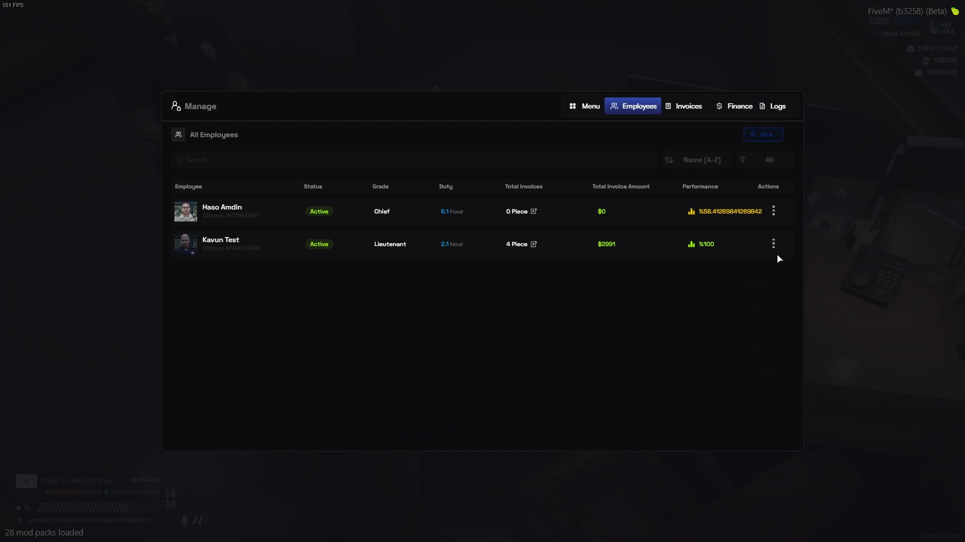 [ESX/QB/QBOX] - CodeWorks Advanced BossMenu - FiveM Releases - Cfx.re Community