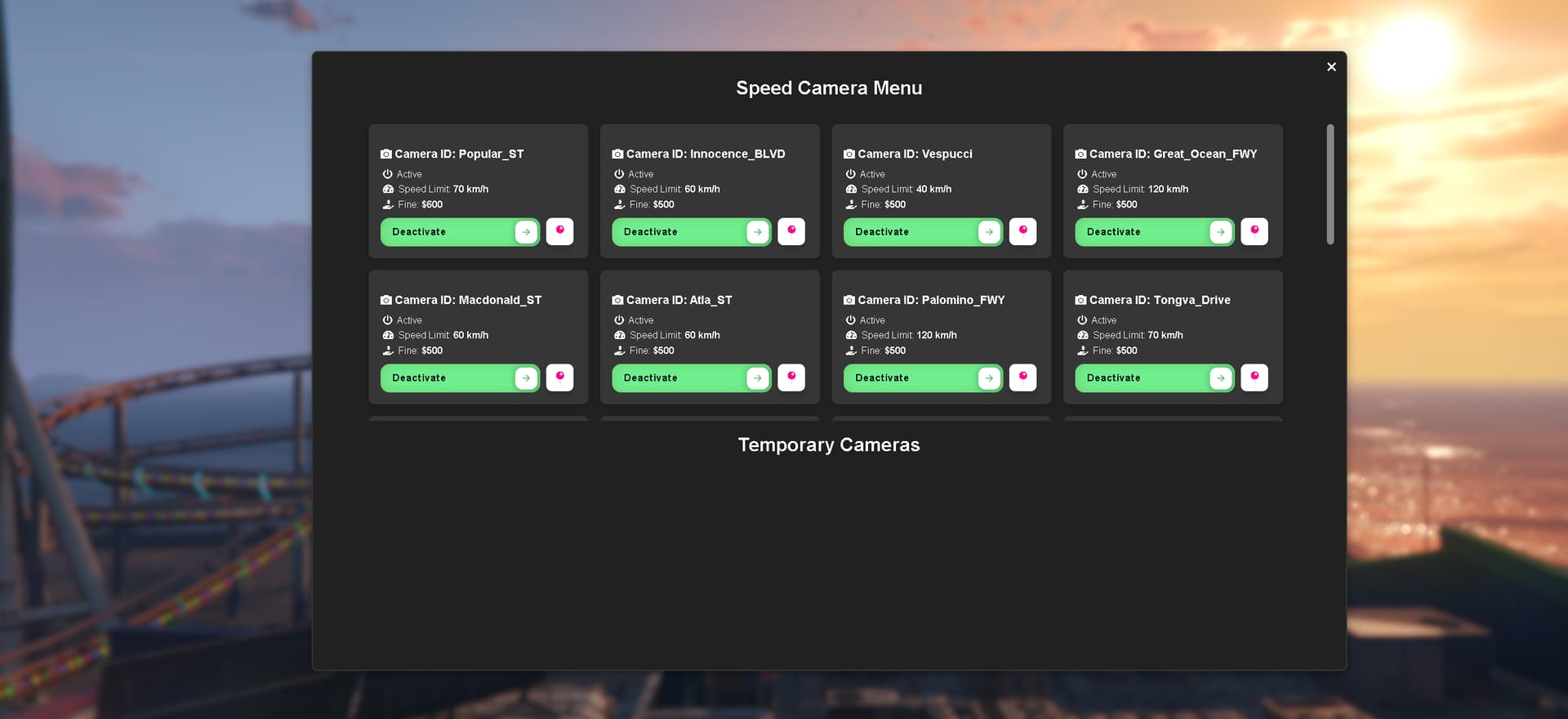 [Paid] Advance Speed Cameras - Custom UI💎 - Activate/Deactivate Cameras ...