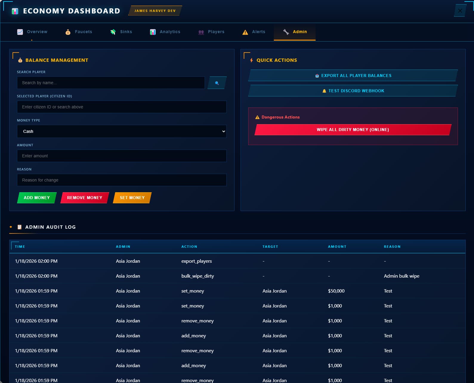 [FREE] Economy Dashboard — Complete Server Economy Management - FiveM ...