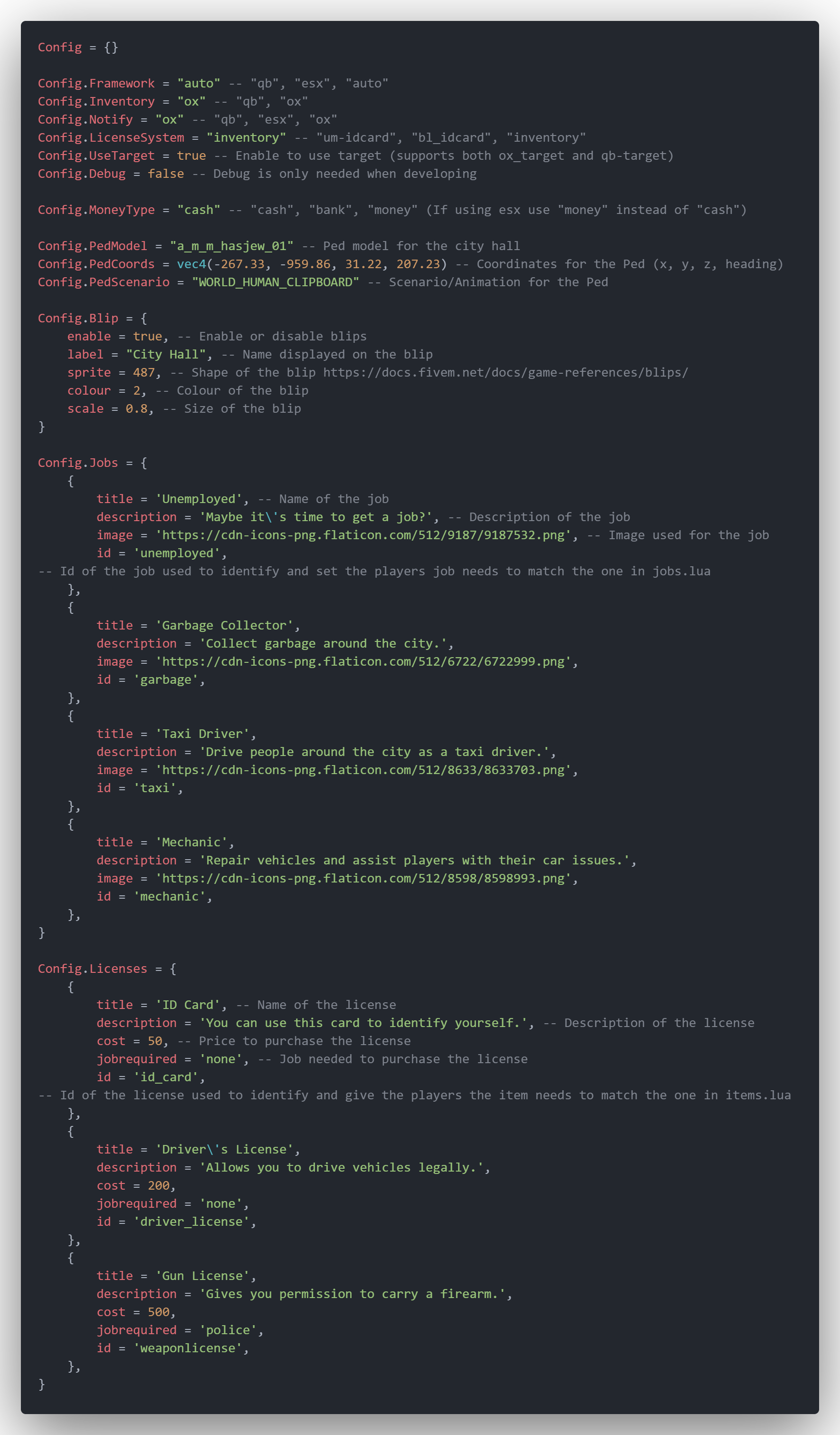 PAID║QBCore/ESX║ FzCityhall║ FiveM Script ║ Cityhall System ║ - FiveM ...
