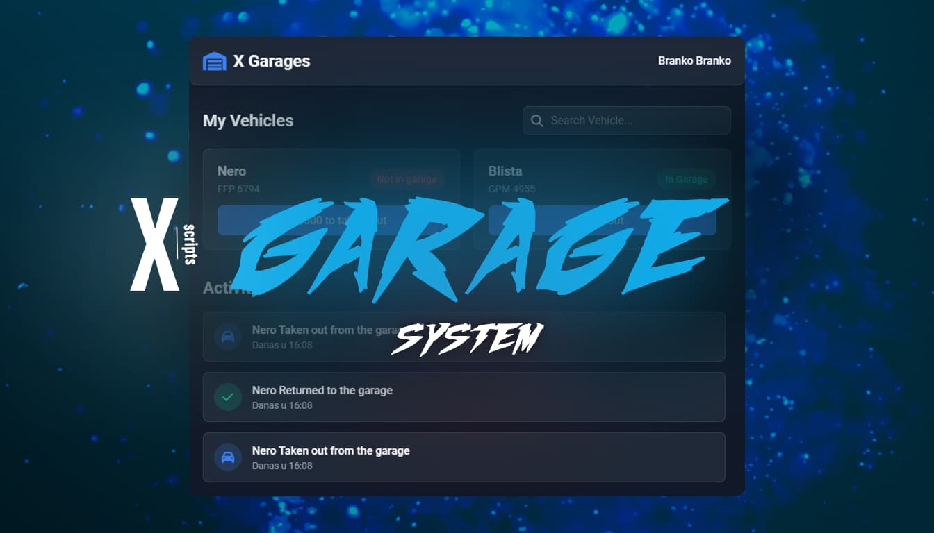X GARAGE SYSTEM [ESX] - FiveM Releases - Cfx.re Community