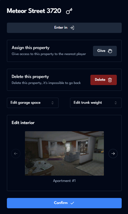 [PAID] [ESX] - Property Creator / Crew System - FiveM Search
