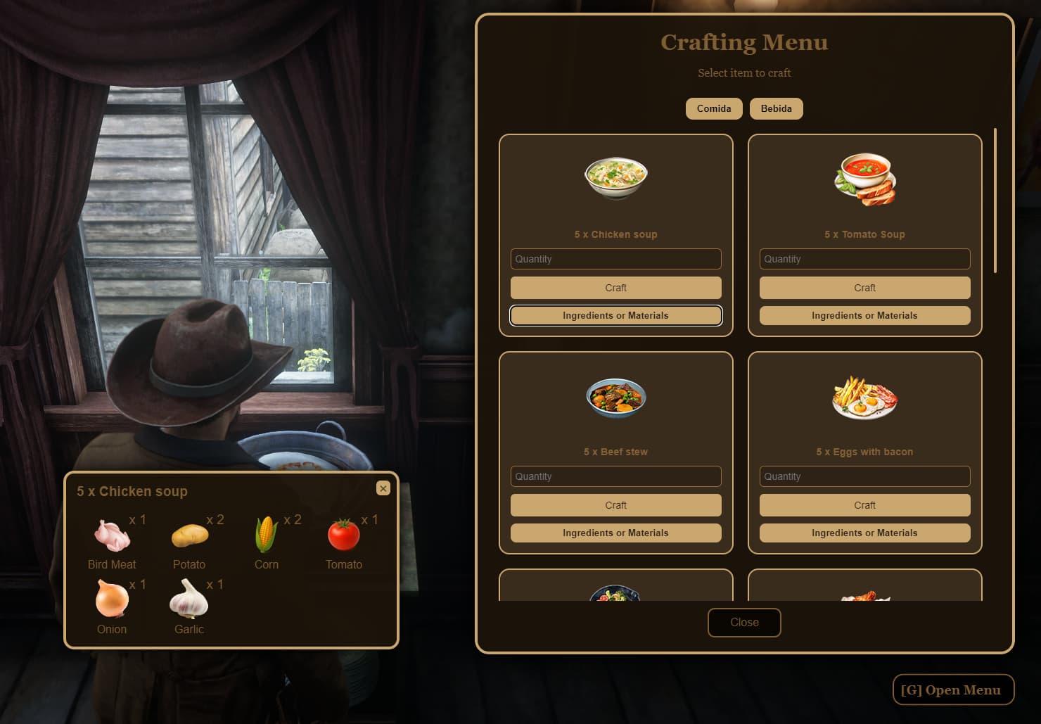 [free] Crafting Systen for vorp - RedM Releases - Cfx.re Community