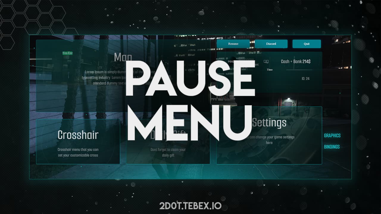 [4.99€] Modern PauseMenu [QB-ESX] - FiveM Releases - Cfx.re Community