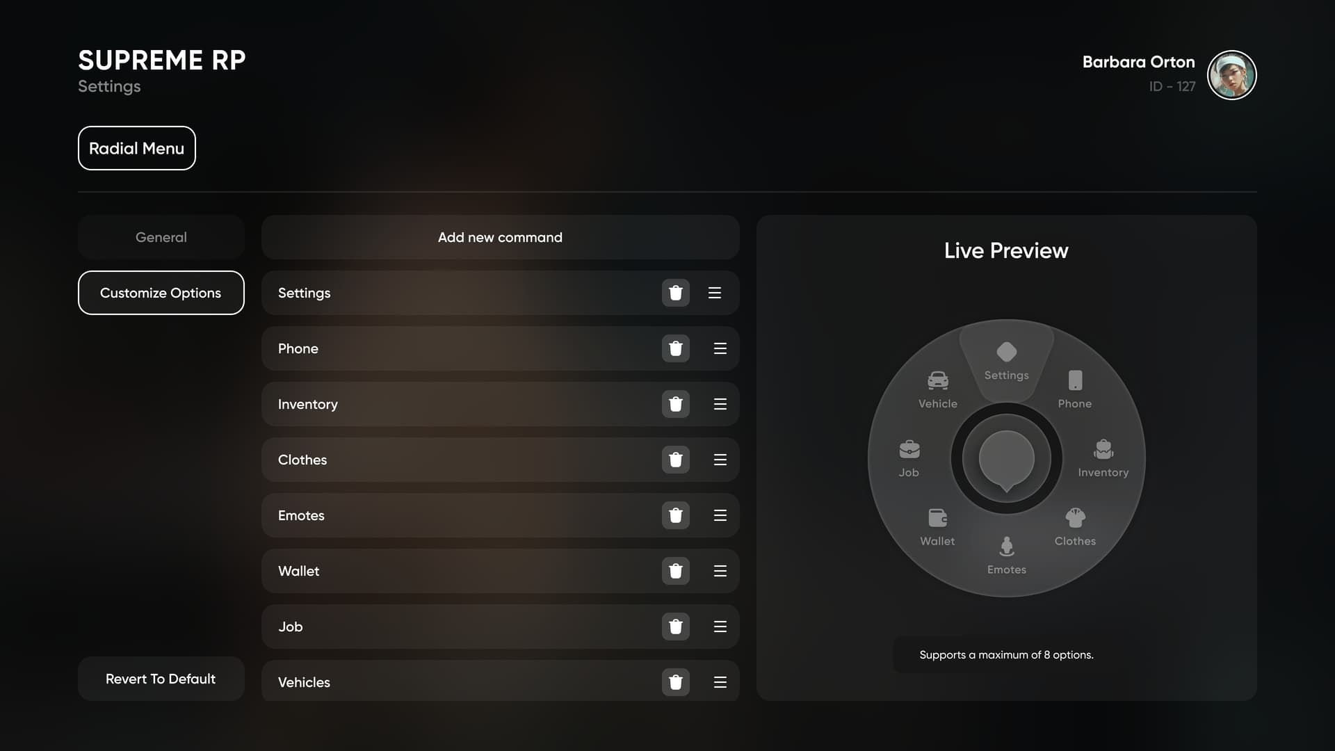 CodeM Supreme Radialmenu - Advanced Free Radialmenu - FiveM Releases - Cfx.re Community