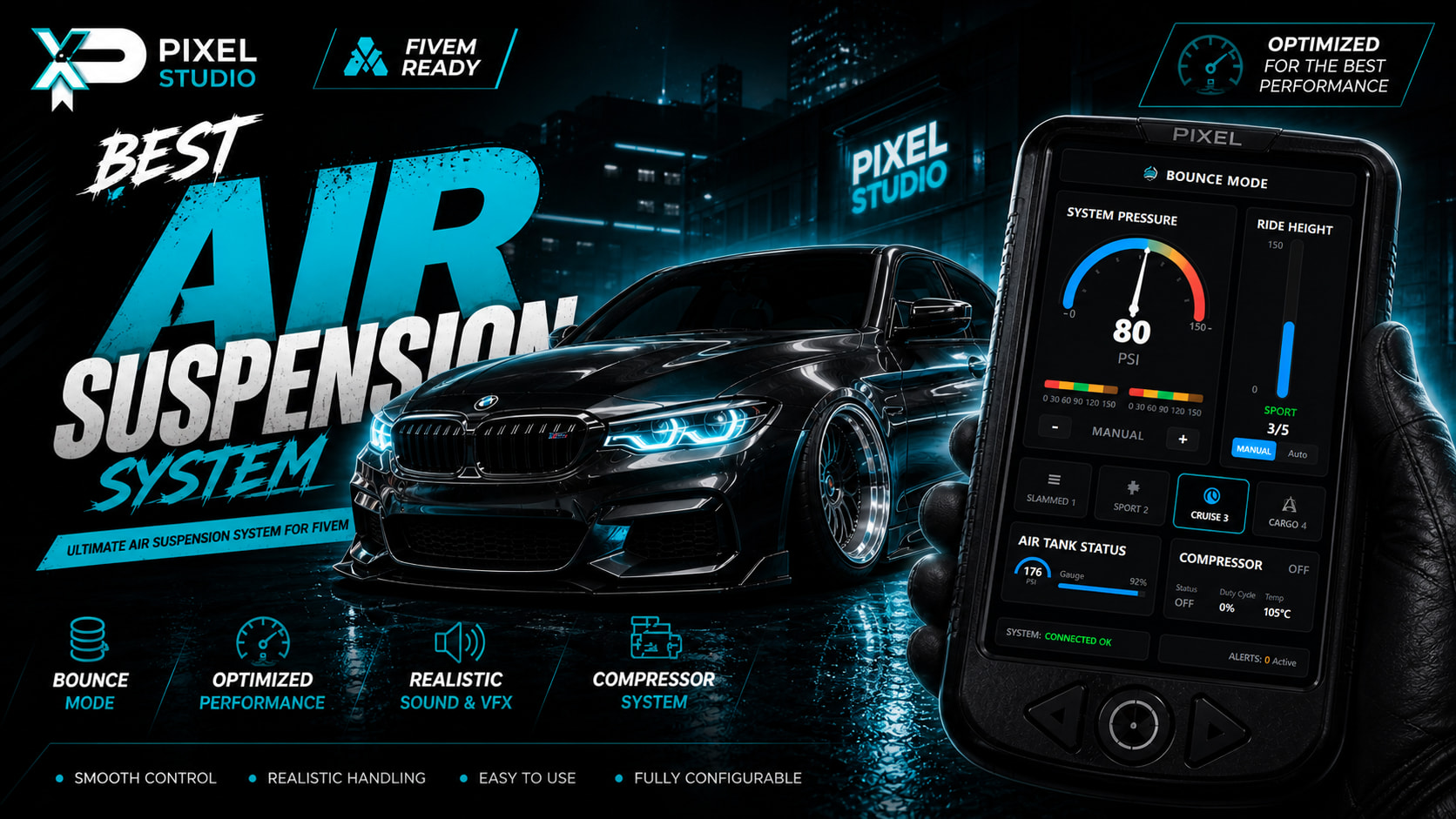 [PAID] Best Air Suspension System - FiveM Releases - Cfx.re Community