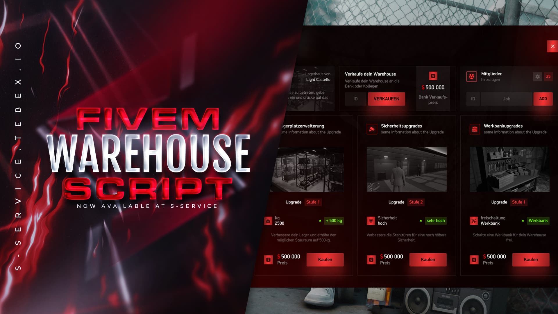 [ESX] Advanced Warehouse Script | S - Warehouse - FiveM Releases - Cfx.re Community