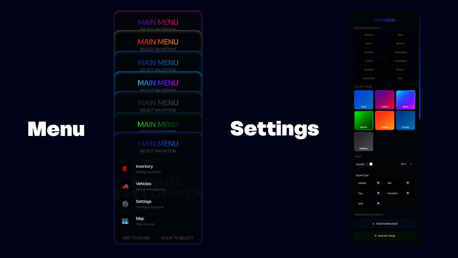 FiveM UI - Revolutionary Drag & Drop Interface System | 49+ Styles ...