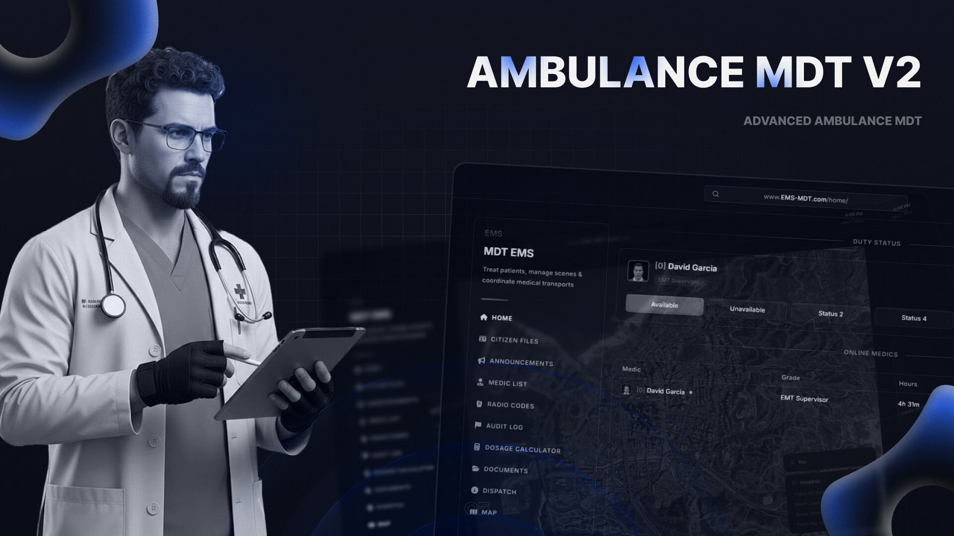 [PAID] Advanced EMS MDT & Dispatch V2 [ESX/QBOX/QB] - FiveM Releases ...