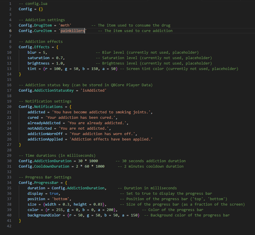 Advanced Drug Addiction System for QBCore | | | by WolfM - FiveM ...