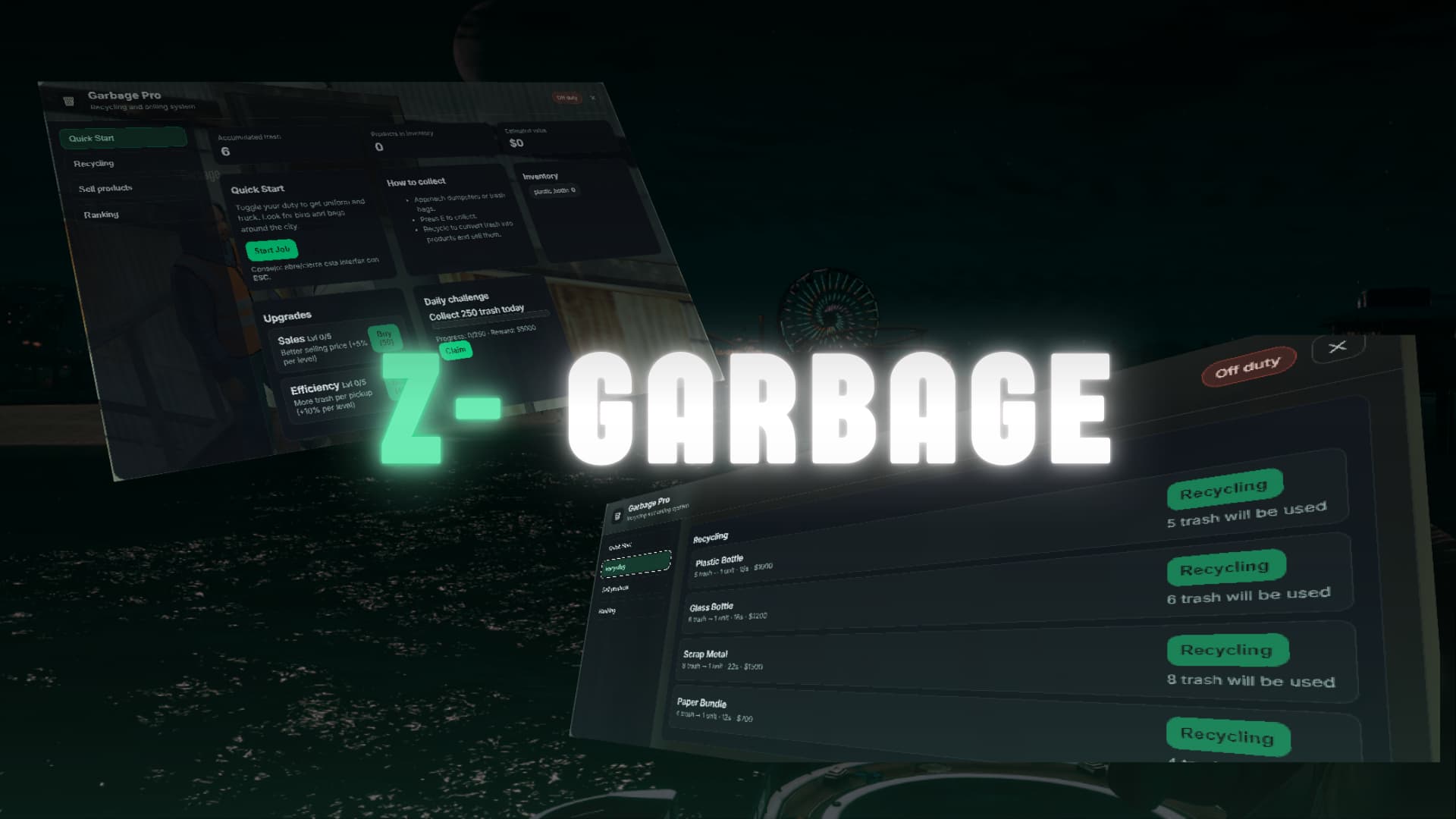 Z- Garbage Job - FiveM Releases - Cfx.re Community