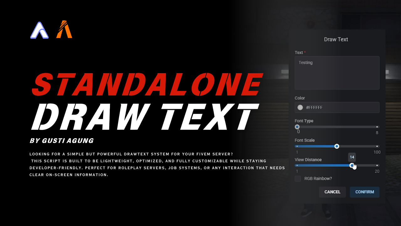 [STANDALONE] Gusti DrawText - FiveM Releases - Cfx.re Community