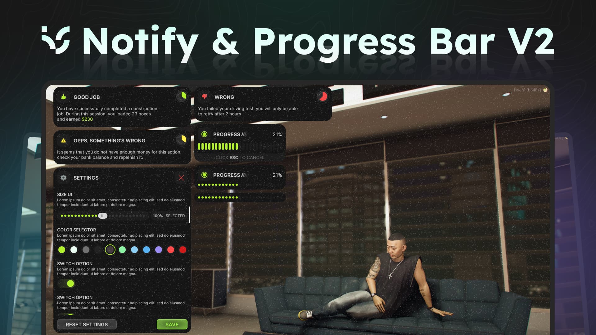 Notification & Progress Bar V2 - FiveM Releases - Cfx.re Community Notification & Progress Bar V2 - FiveM Releases - Cfx.re Community