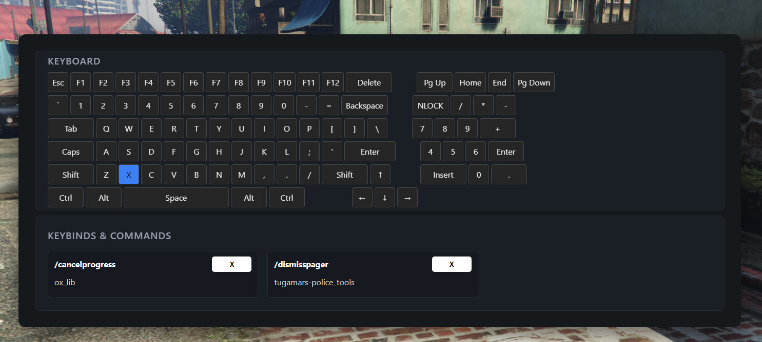 UI with all keybinds & commands - Automatic - FiveM Releases - Cfx.re ...