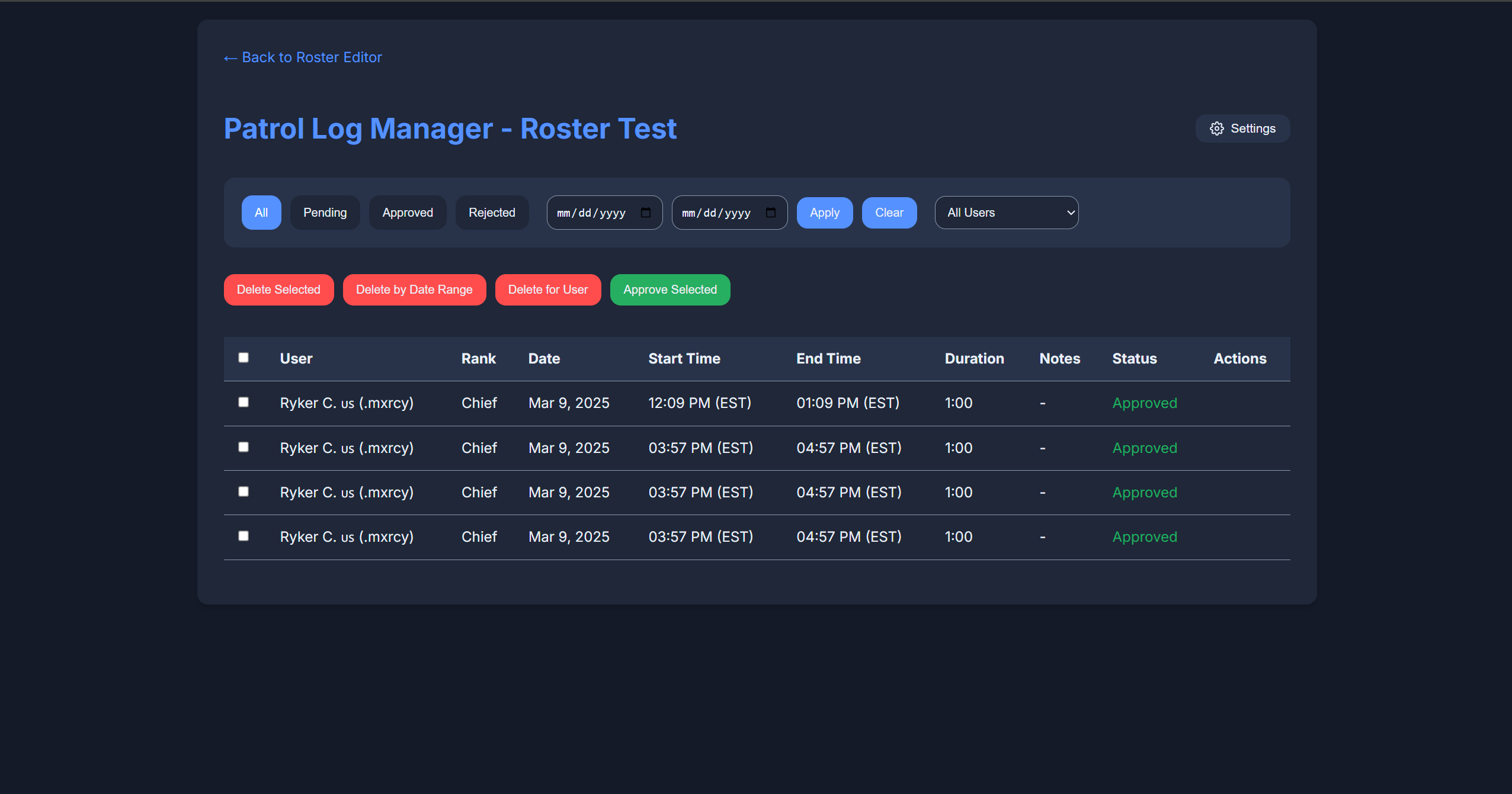 AutoRosters.com | Auto Updating | Discord Roles Based | Patrol Logs ...