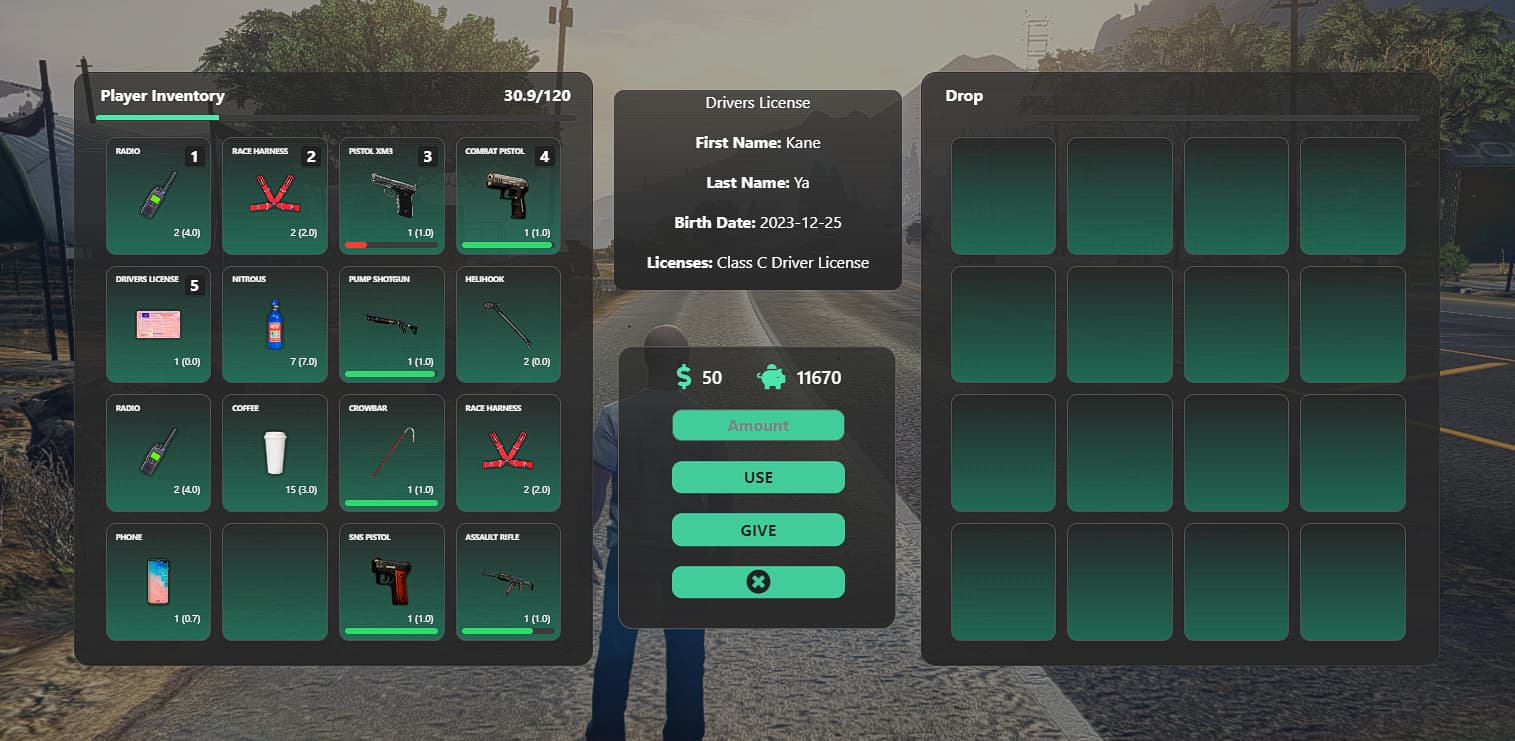 [FREE] Reskinned QBCore Inventory - FiveM Releases - Cfx.re Community