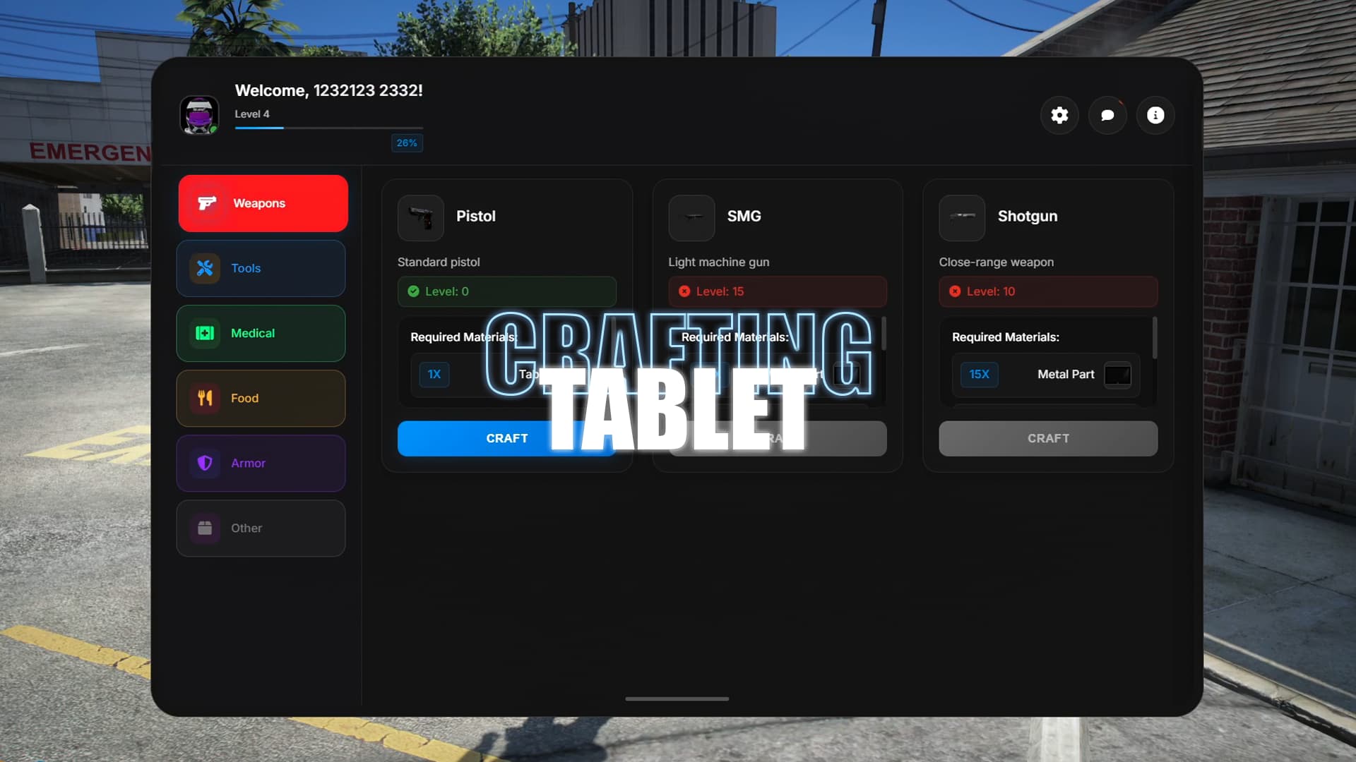 [PAID] SCode Crafting Tablet [QBCORE/ESX/QBOX] - FiveM Releases - Cfx ...