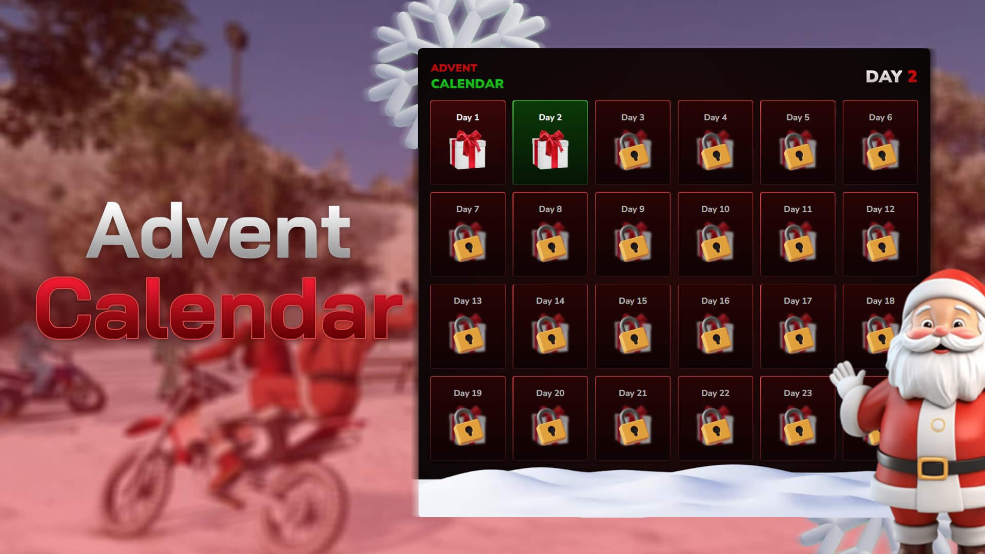 [PAID] Advent Calendar [ESX/QB/QBOX/ND/OX] - FiveM Releases - Cfx.re Community