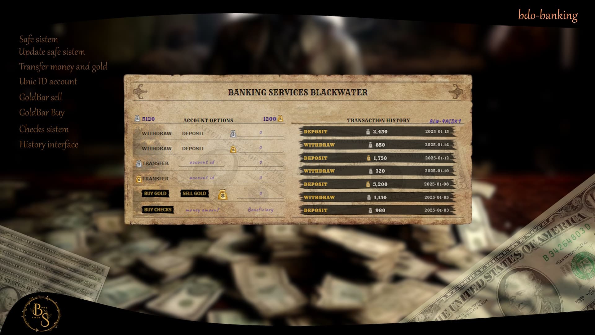 [Vorp][Rsg] BDO-BANKING - RedM Releases - Cfx.re Community