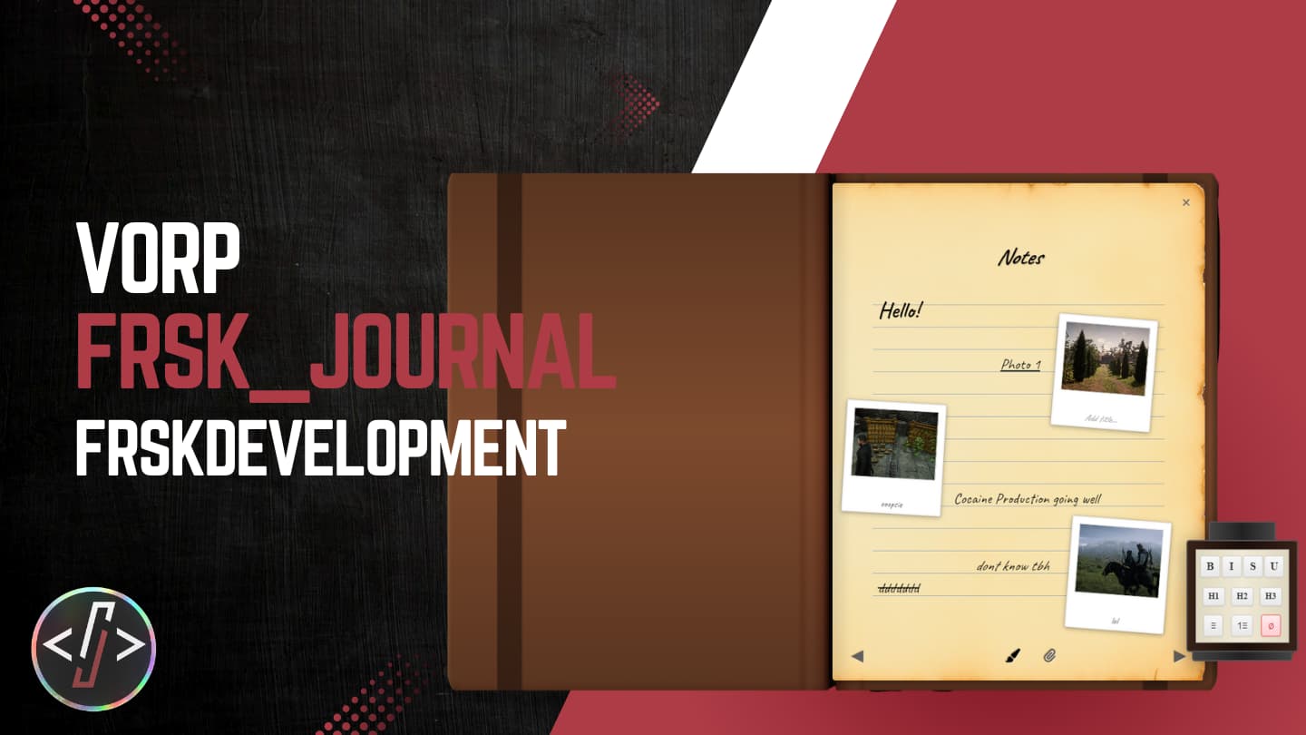 Frsk_Journal [VORP] - RedM Releases - Cfx.re Community