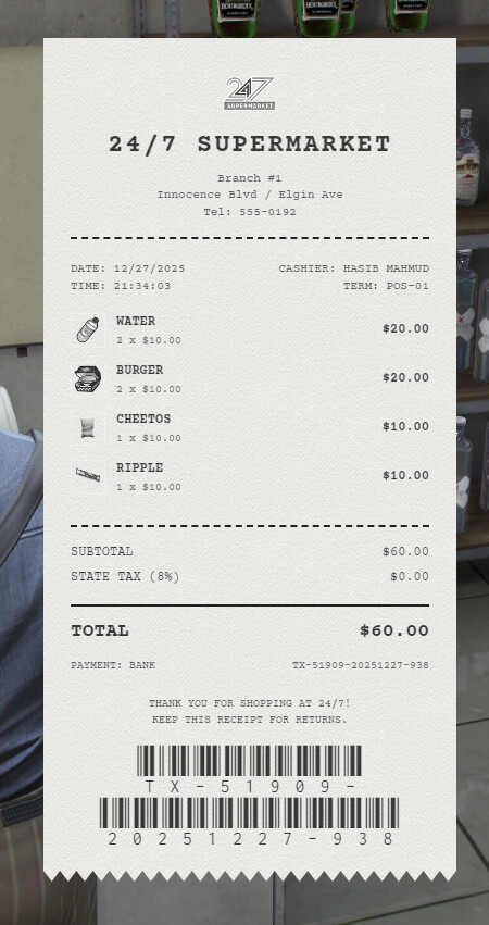 Player Owned Store Simulator | J0-SuperMarketSimulator | QB,ESX,QBOX ...