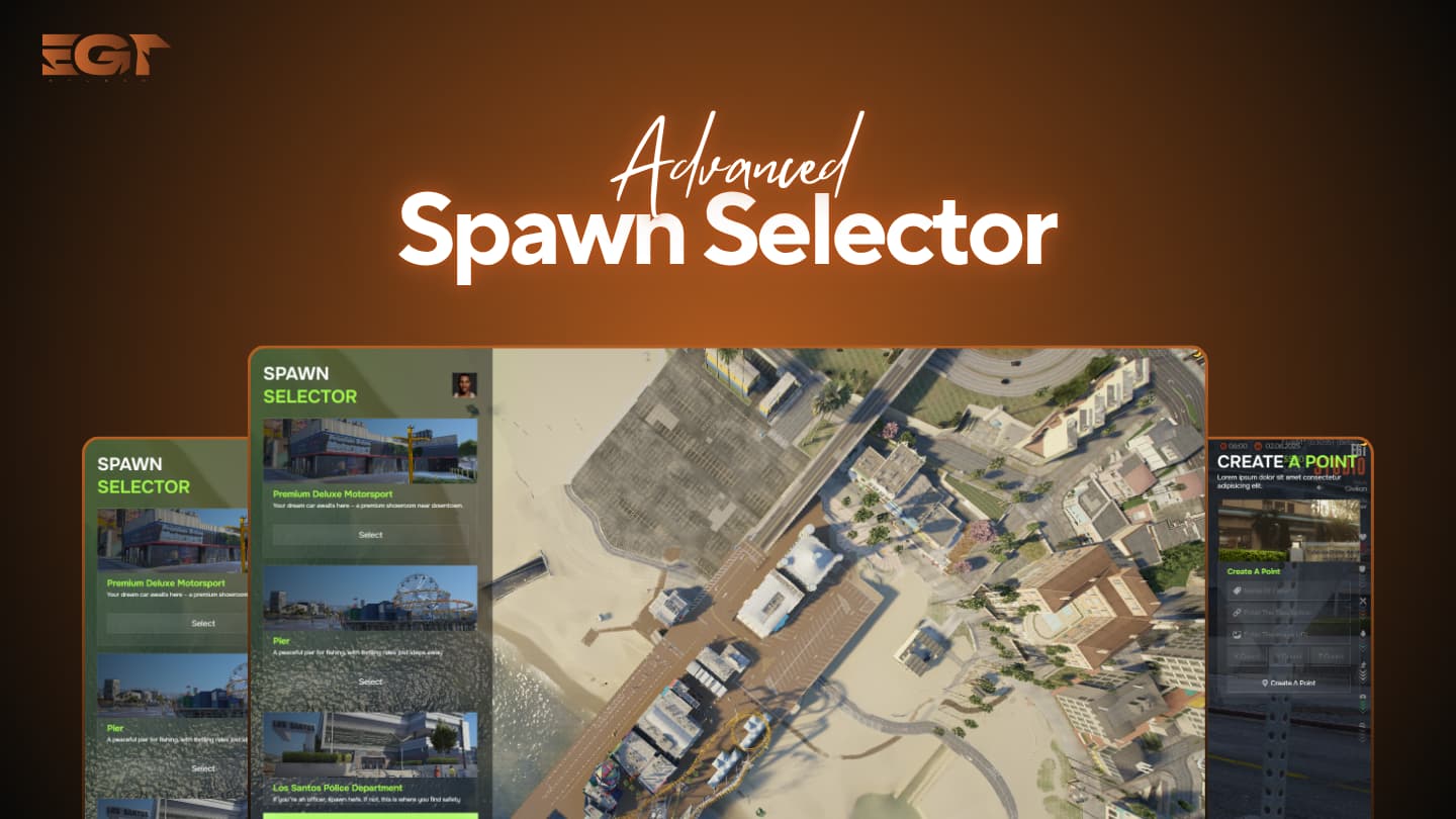 [ESX/QBCORE/QBOX] | Spawn Selector | /addspawn Admin Command | No ...