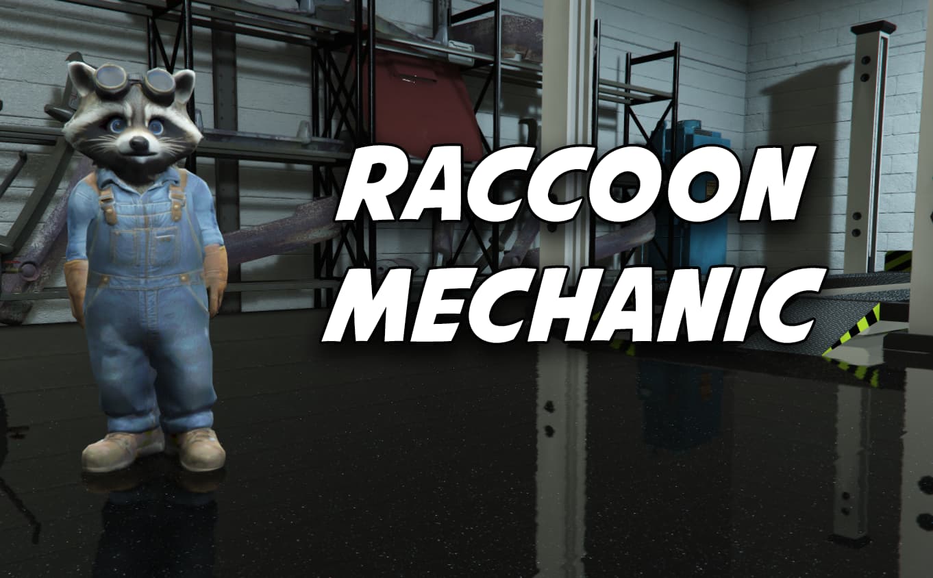 Raccoon Mechanic - Addon Character Ped - FiveM Releases - Cfx.re Community