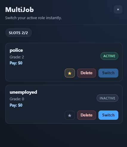 [PAID] HS MultiJob System - FiveM Releases - Cfx.re Community