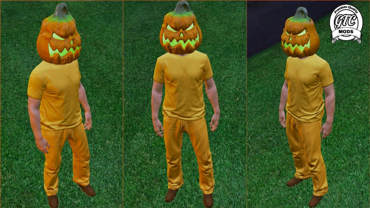 🎃 Scary Pumpkin Halloween Mask for FiveM ( Male & Female ) - FiveM ...