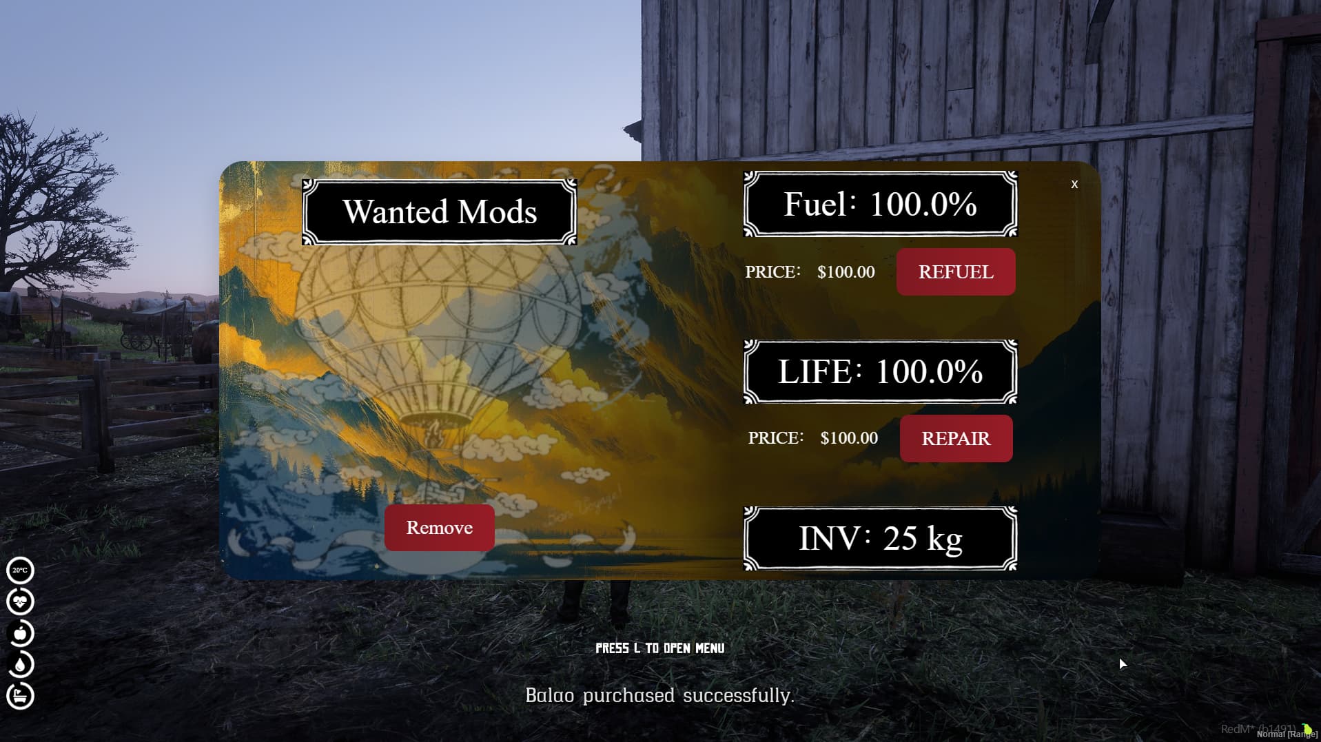 [SCRIPT][PAID] Advanced Balloon - RedM Releases - Cfx.re Community