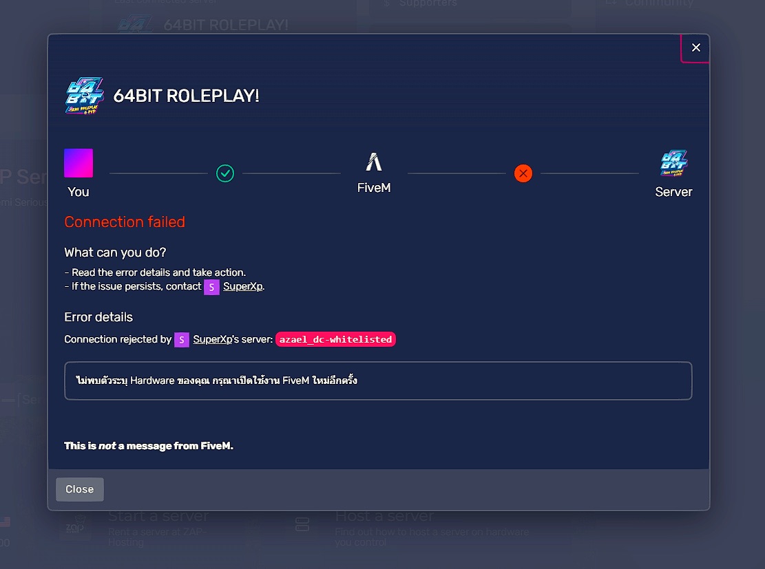 How do I fix “Your hardware identifier was not found. Please relaunch ...