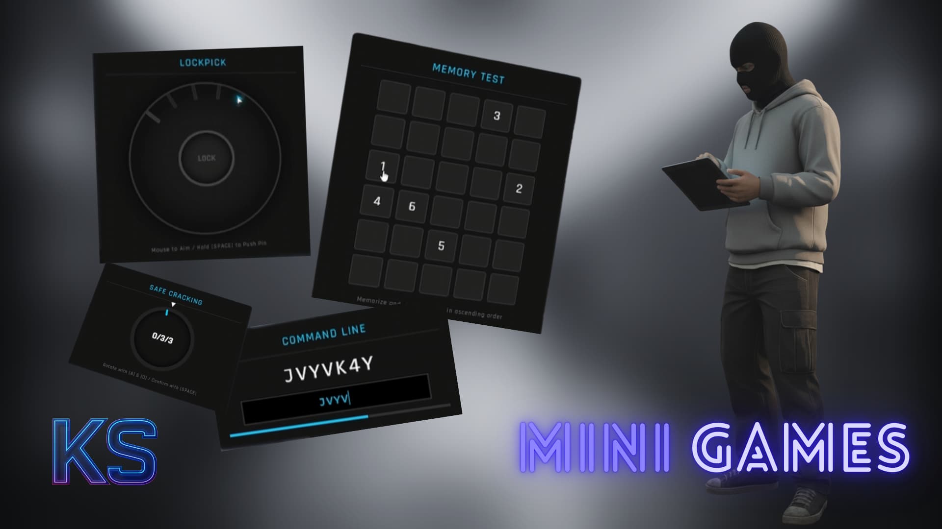 [PAID] KS Minigames | Standalone | QBCore | Qbox | ESX - FiveM Releases - Cfx.re Community