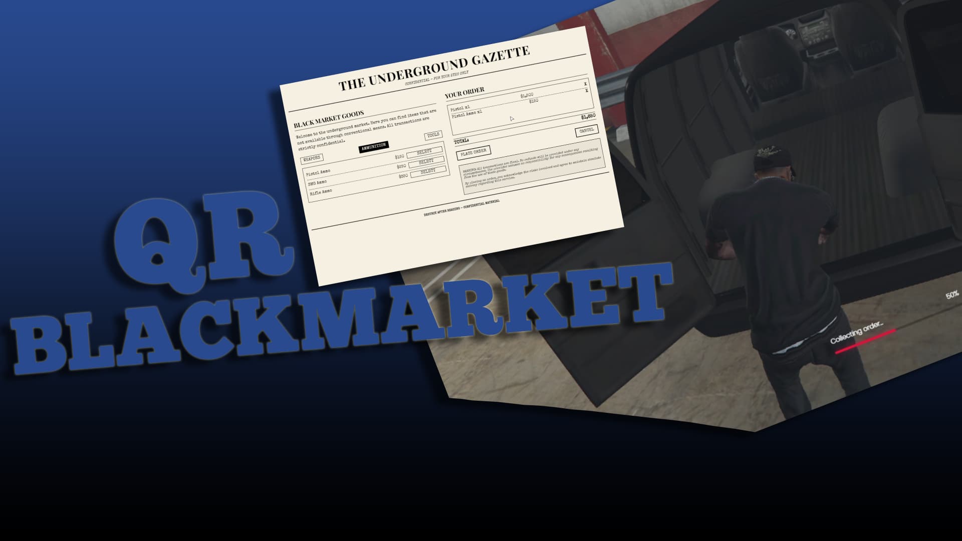 GitHub - QRDevelopment/qr-blackmarket: A realistic blackmarket script for QBCore Framework that ...