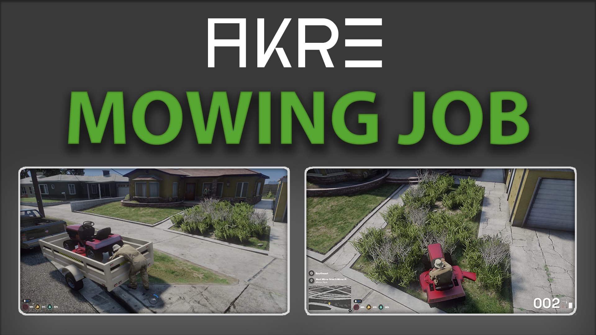 [QBCORE] & [ESX] Akre Mowing Job - FiveM Releases - Cfx.re Community