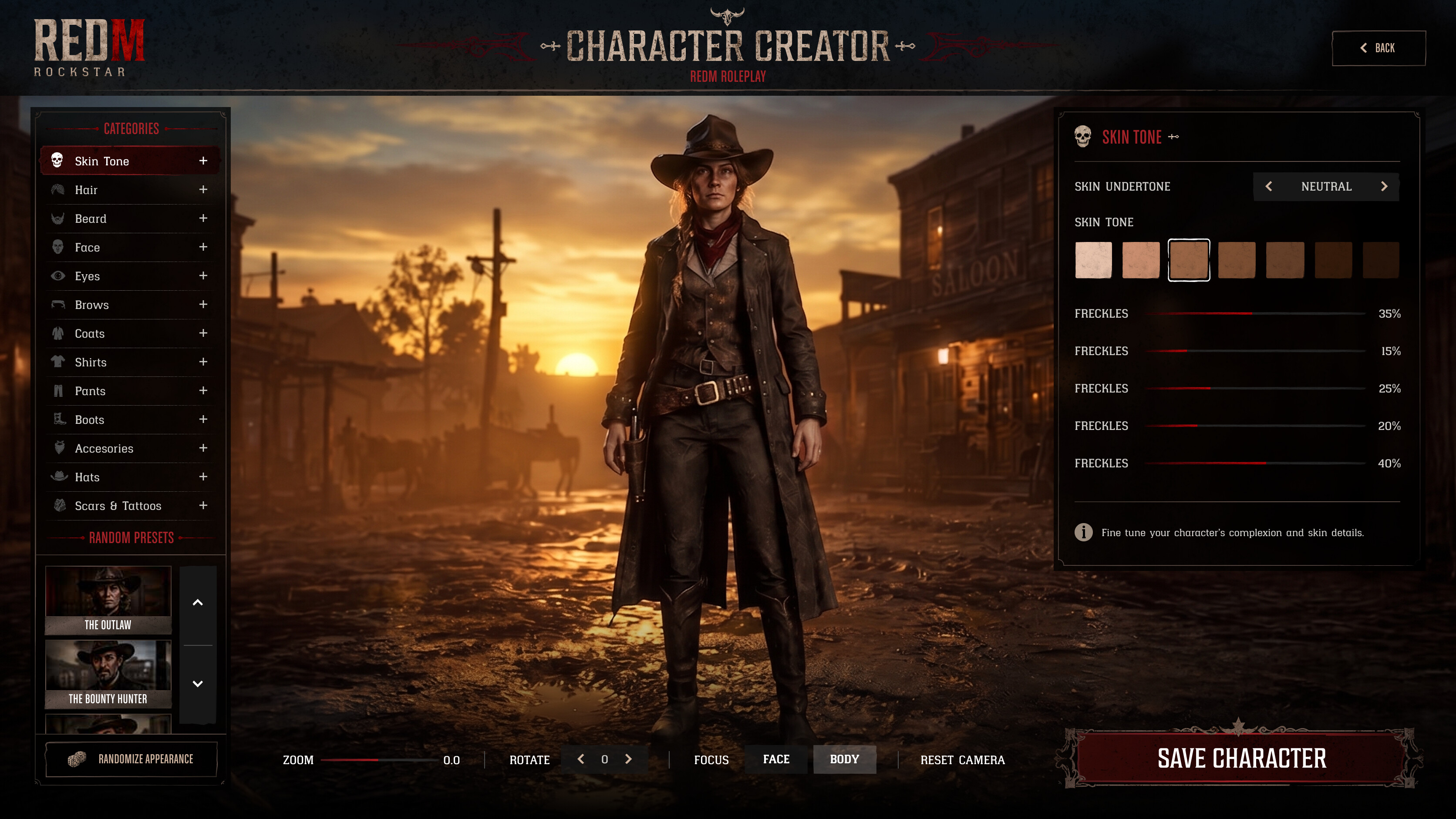 CAS Character Creator - Dual-Framework RedM Character Creator ...