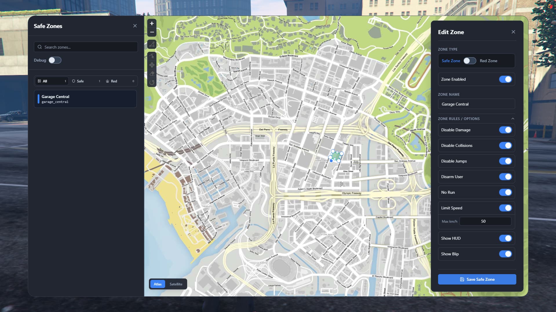 Secure Zones Creator V2 | Safe Zone & Red Zone - FiveM Releases - Cfx ...