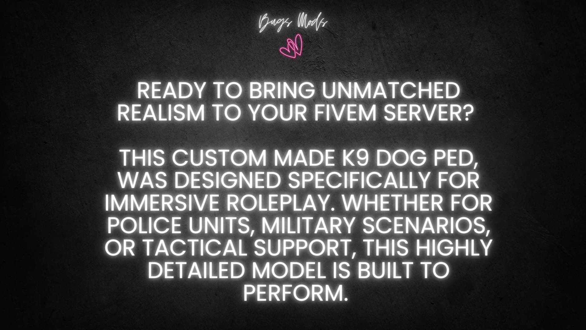 Custom K9 Police Dog Ped - FiveM Search