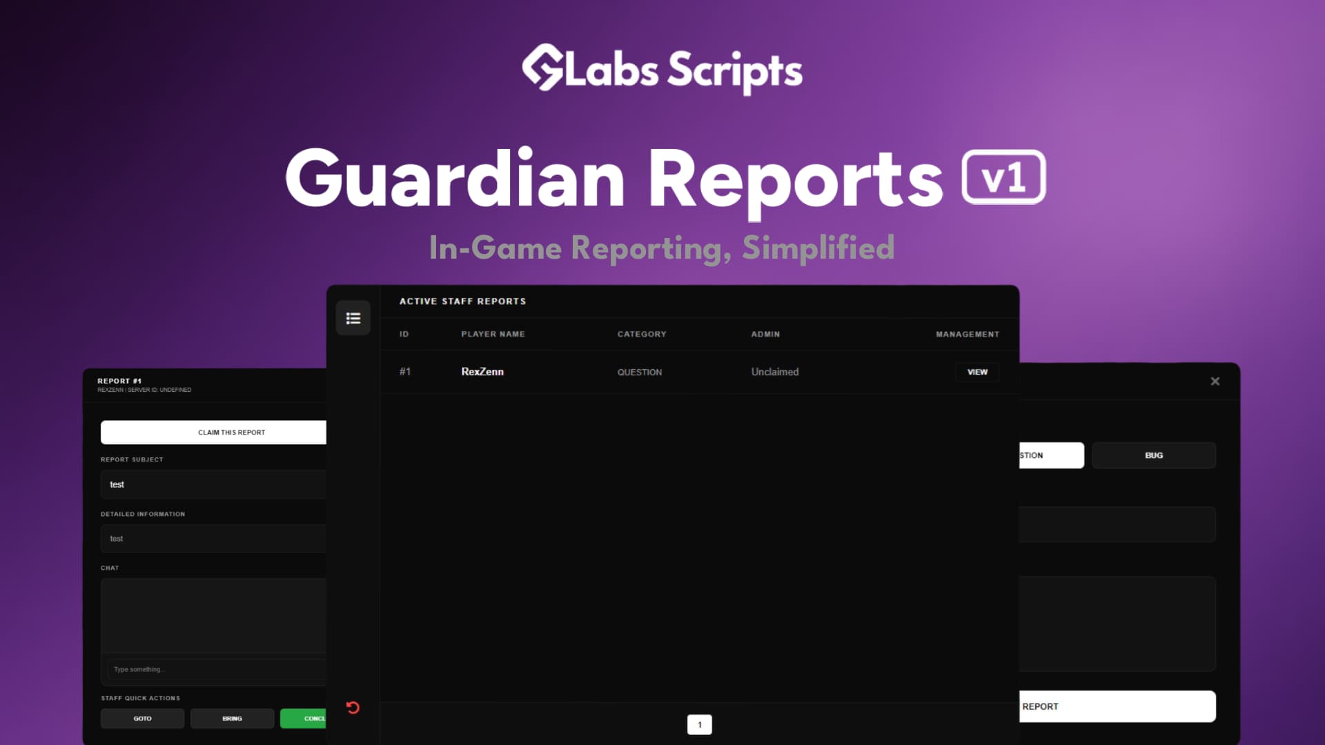 [PAID] Guardian Reports V1 - FiveM Releases - Cfx.re Community