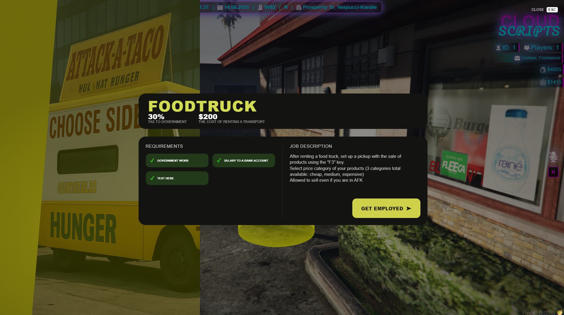 [PAID | ESX - QB ] FOODTRUCK - GRAND RP STYLE - FiveM Releases - Cfx.re ...