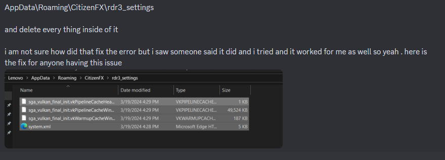 0x0 error code in redm - RedM Client Support - Cfx.re Community