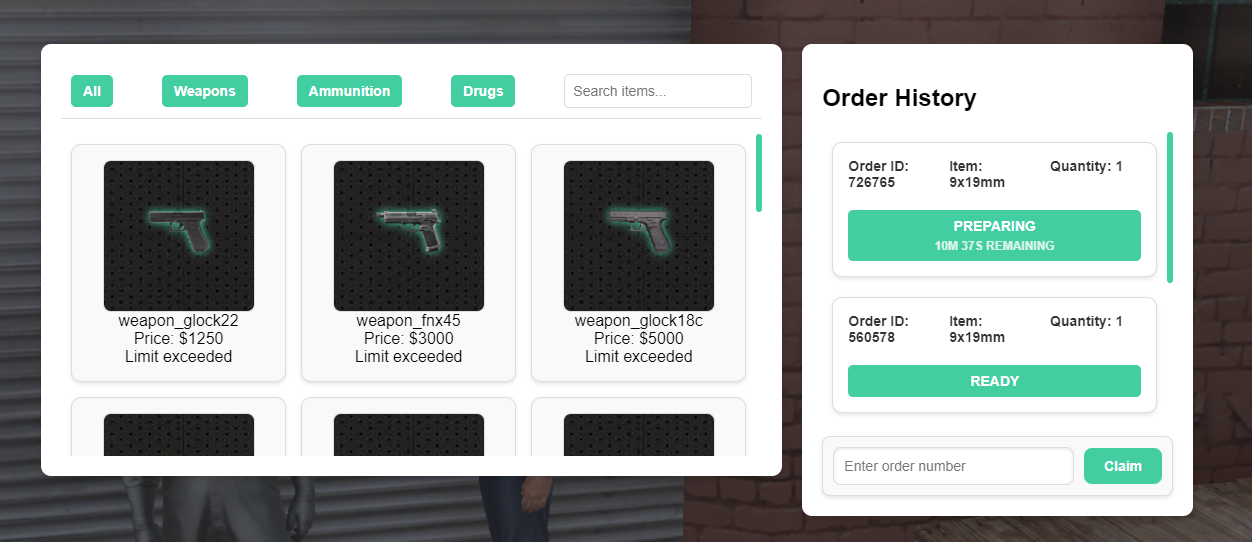 Blackmarket / Gun Order Script - FiveM Releases - Cfx.re Community