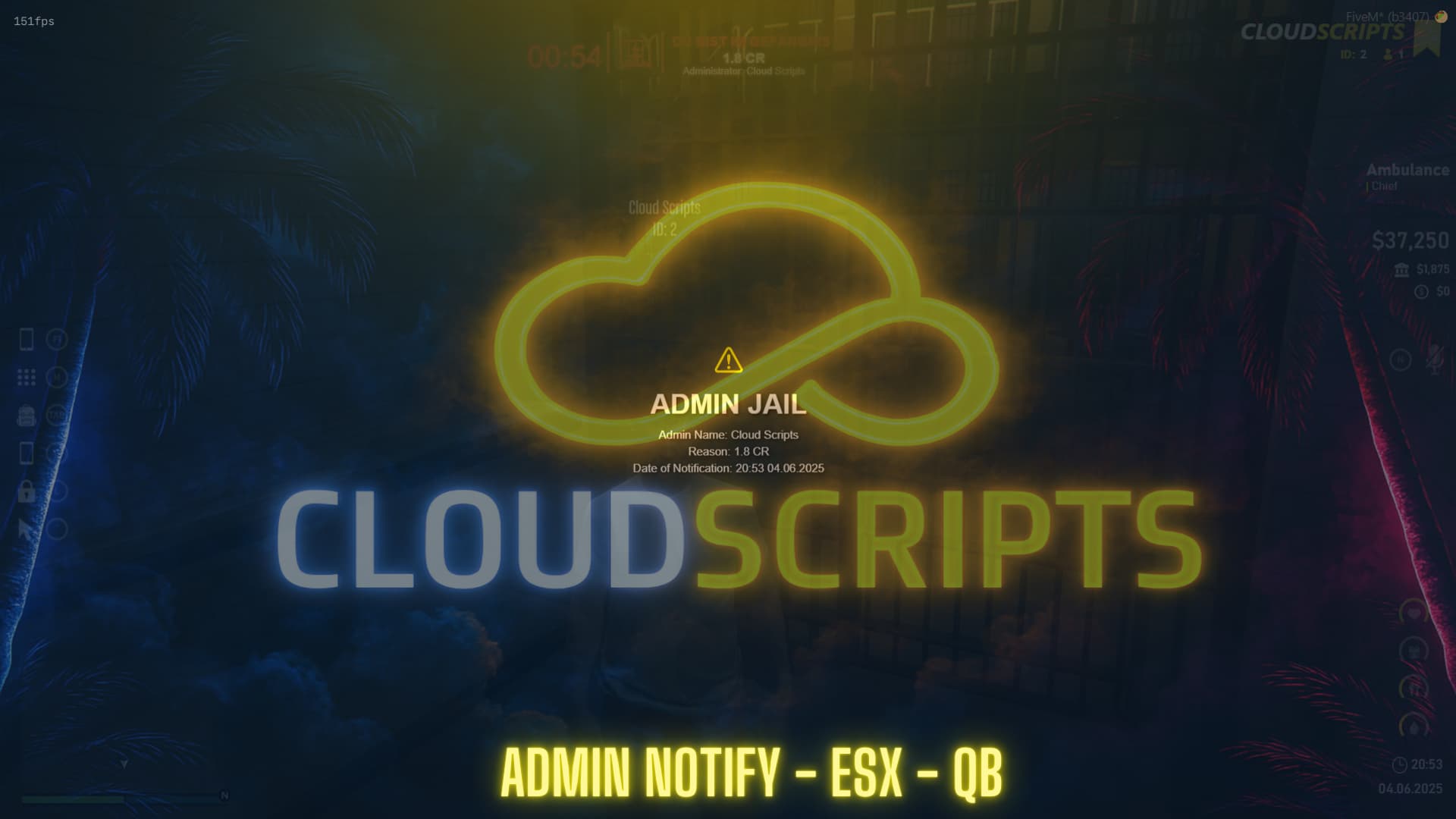 [PAID | ESX - QB ] Admin Notify - CloudScripts - Grand Rp Style - FiveM Releases - Cfx.re Community